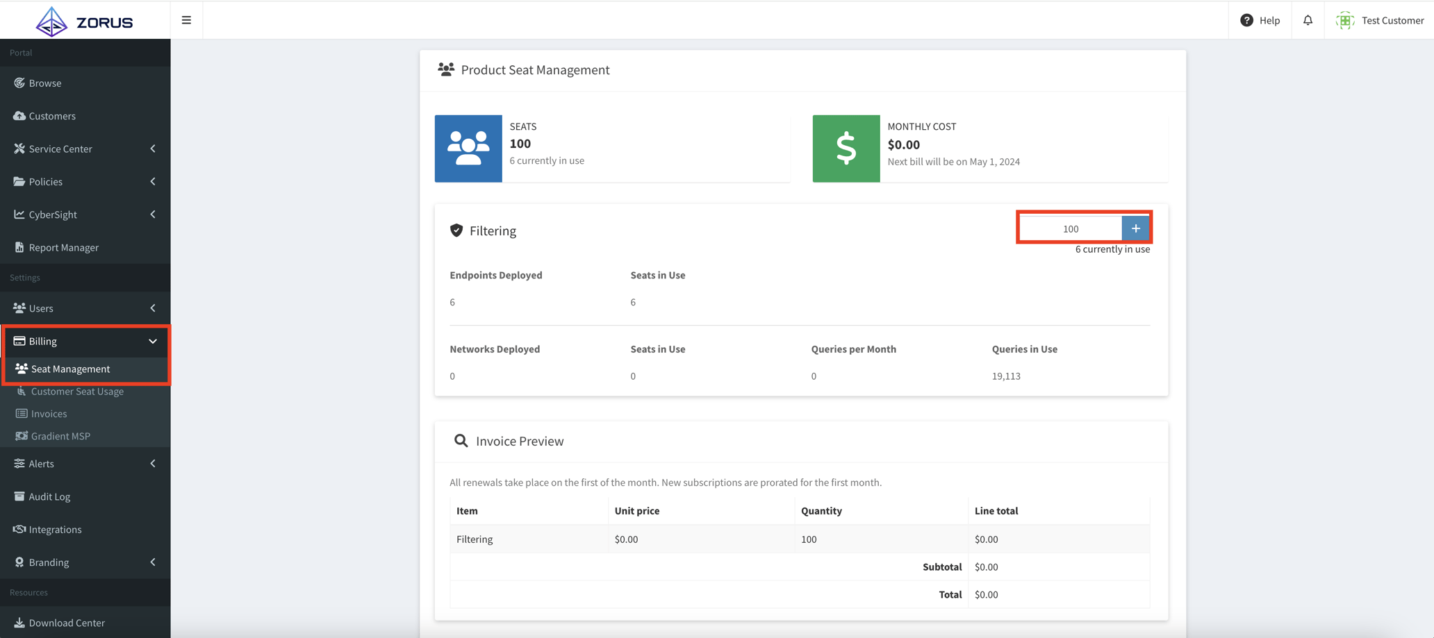 Zorus Portal QuickStart